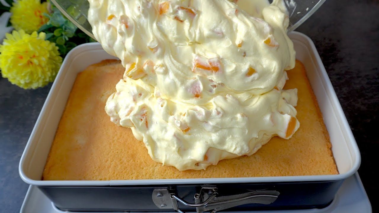 Невероятно вкусна и сочна ТОРТА С ПРАСКОВИ – лесна рецепта, която ще ...
